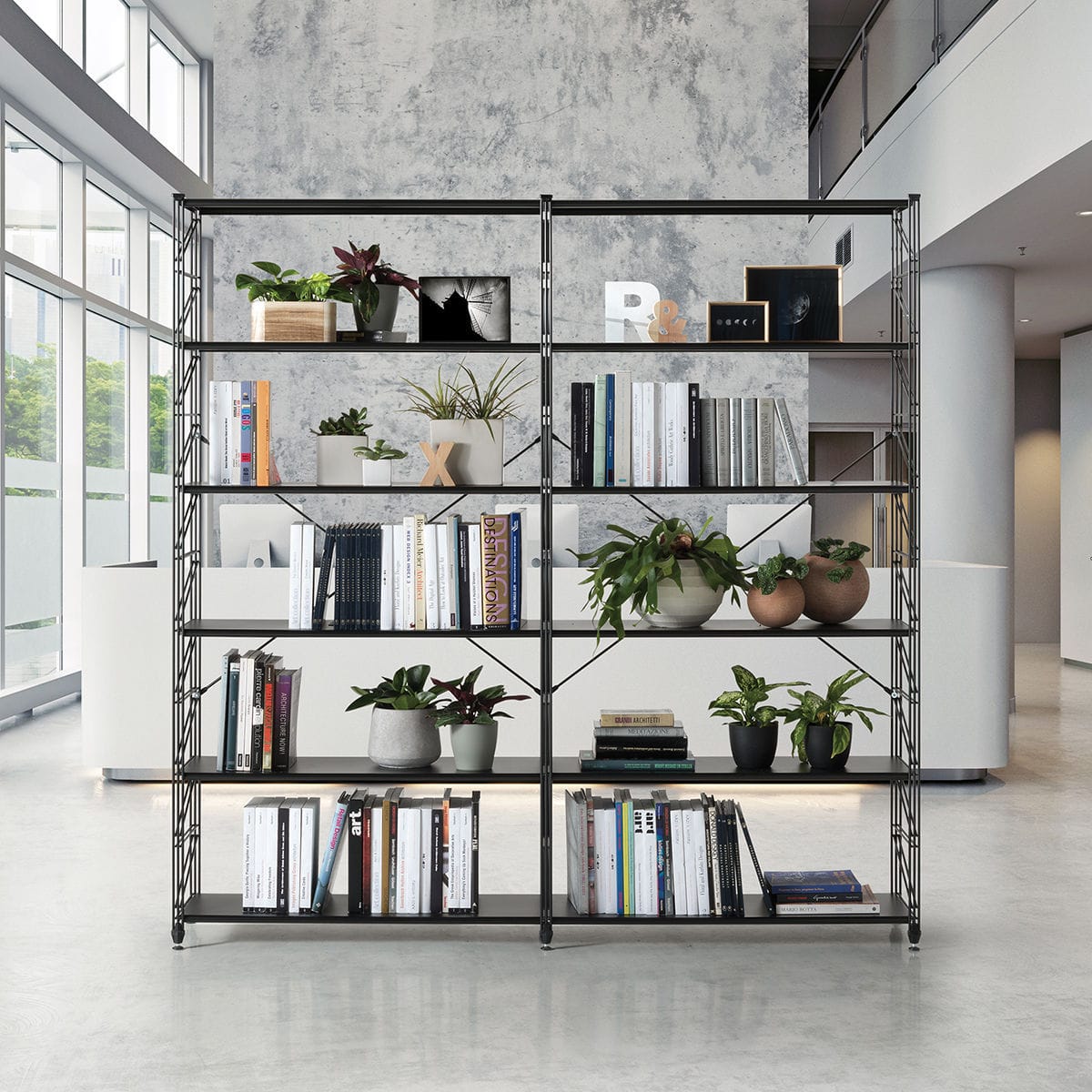 Free-standing bookcase - SOCRATE - Caimi Brevetti SpA - modular / wall ...