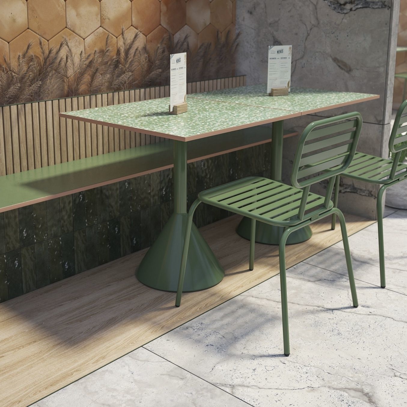 Aluminum edge trim - Color Touch - EMAC - for tile / for furniture / L