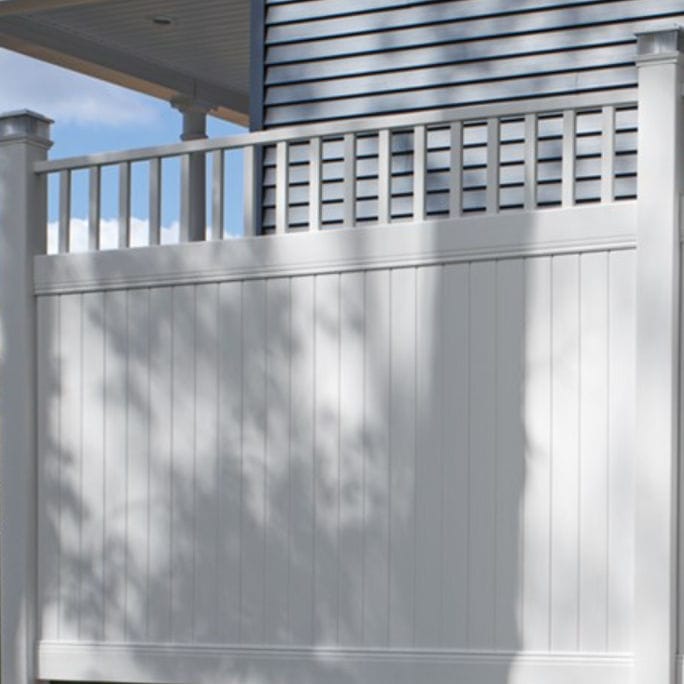 Fence with panels - VICTORIAN ACCENT - Certain Teed - garden / steel ...