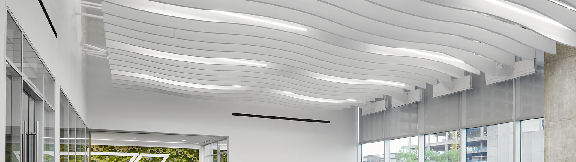 Ecophon Acoustic Ceiling Baffles | Shelly Lighting