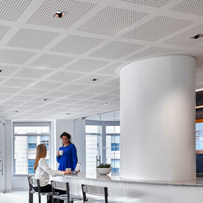 Plaster suspended ceiling - GYPTONE® BIG™ - Certain Teed - tile / for ...