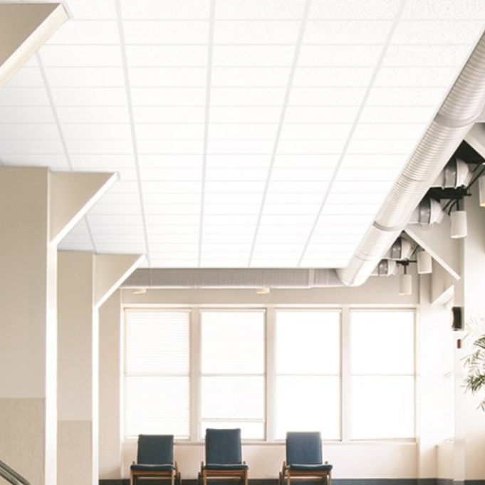 Glass suspended ceiling - AQUAROCK™ - Certain Teed - vinyl / plaster / tile