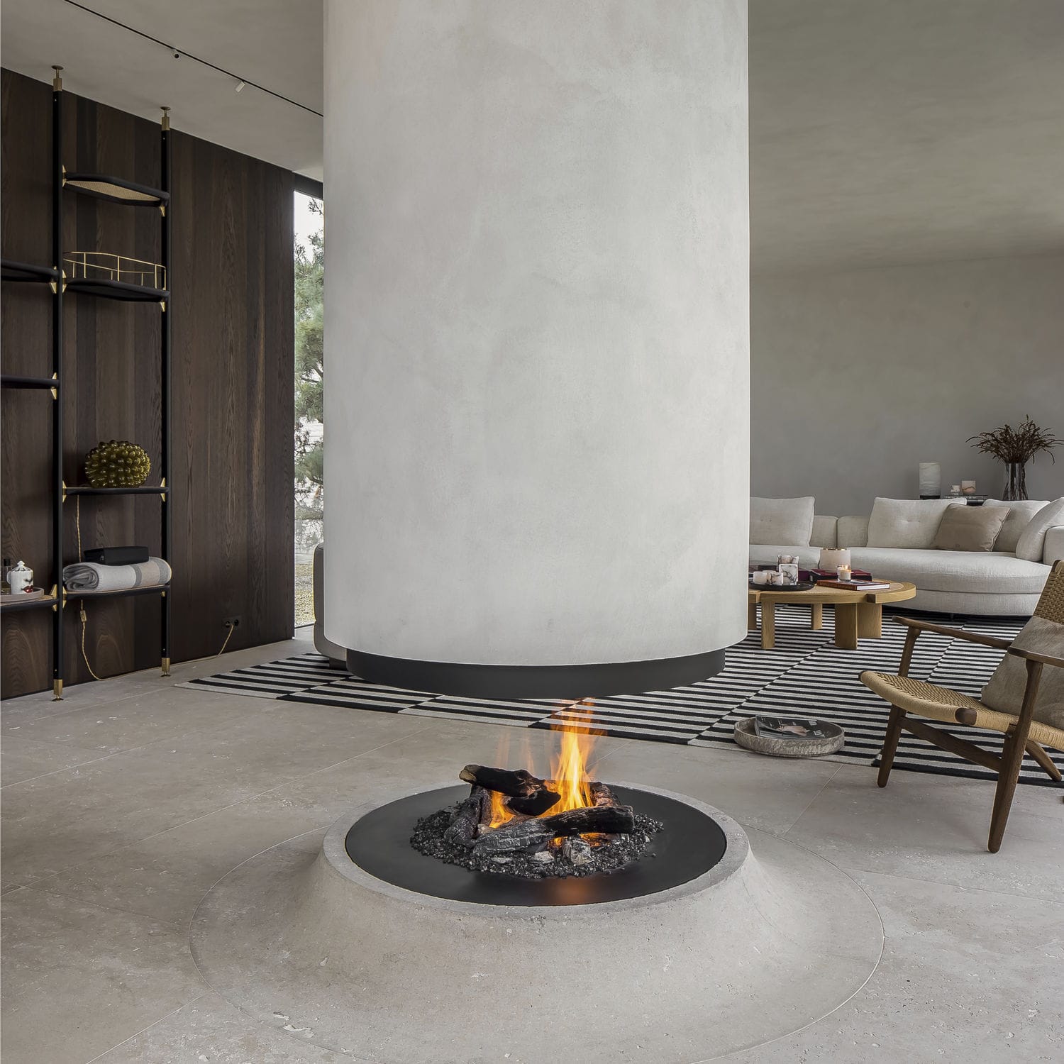 Natural gas fireplace - URBAN MF G BESPOKE - Metalfire Architectural ...