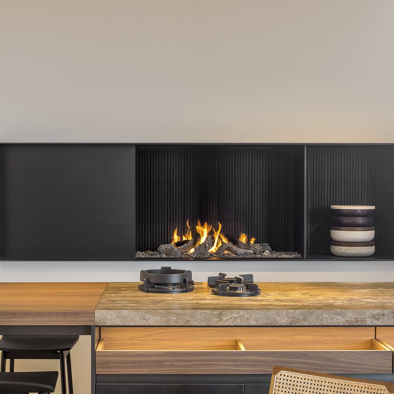 Natural gas fireplace - URBAN MF 1050-75 G 1S + BESPOKE CONCEPT ...