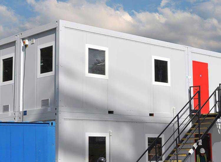 Technical use prefab cabin - FIRE RATED - Algeco - for office use / two ...