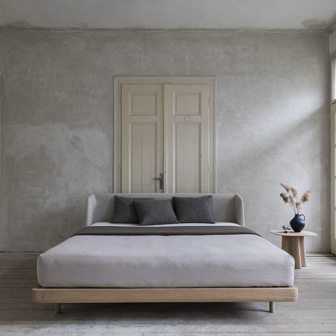 Double bed - SOFT - JAVORINA - contemporary / with upholstered ...