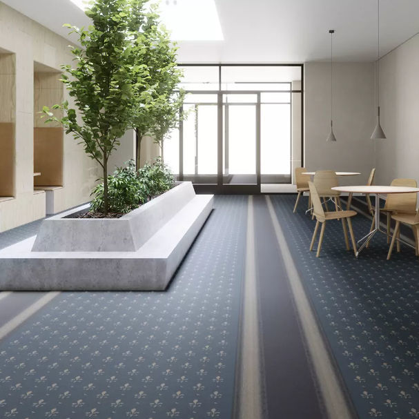 Tufted carpet - REX CORRIDOR - EGE CARPETS - polyamide / damask / gray