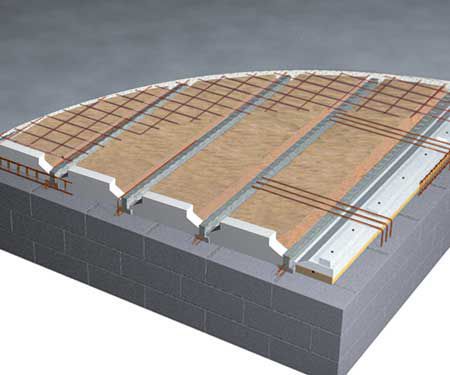 Structural floor with girder-slabs - Seacoustic - SEAC - concrete ...