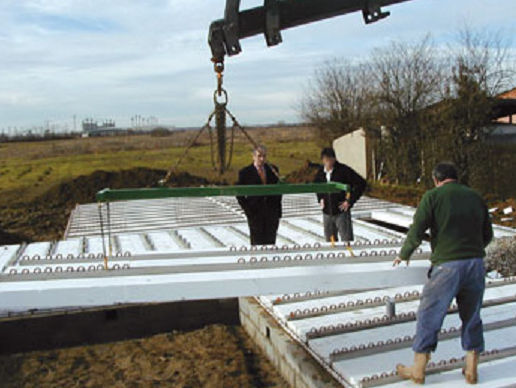 Concrete deck slab - SEACISOL - SEAC - polystyrene / prestressed ...