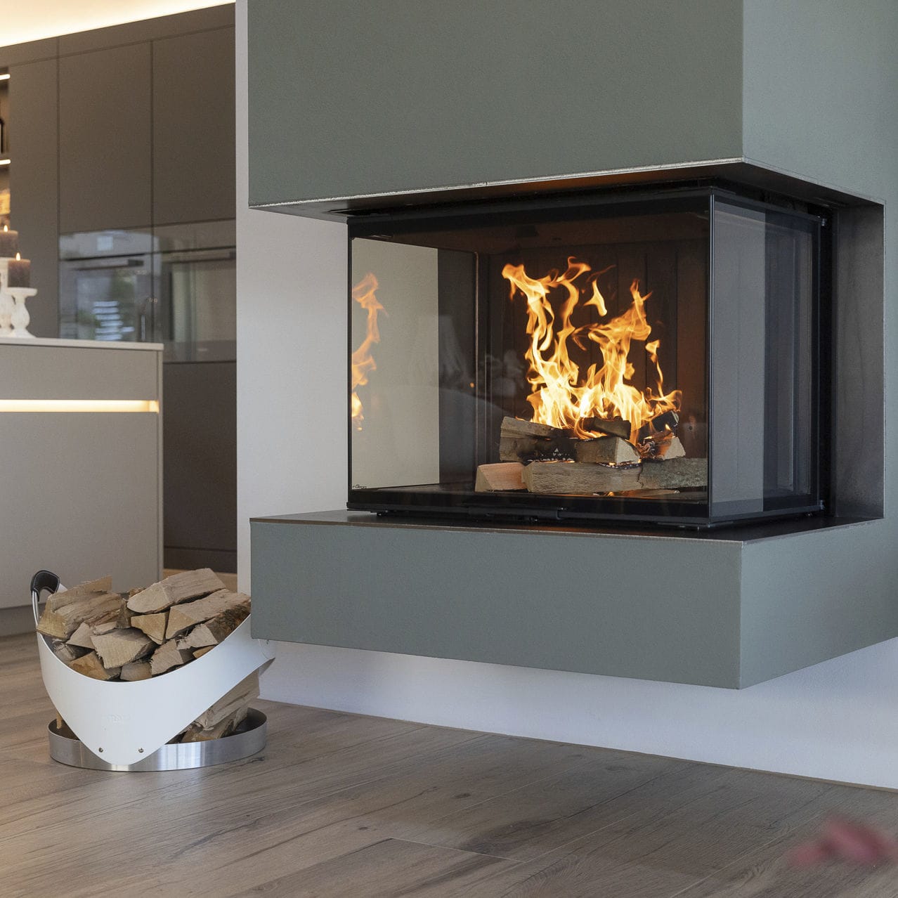 Wood-burning fireplace - Rüegg RIII - H55 - Rüegg Cheminée Schweiz AG - built-in / wall / corner