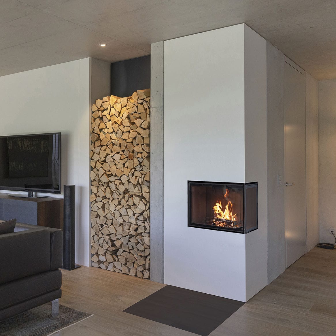 Wood-burning fireplace - KII - Rüegg Cheminée Schweiz AG - built-in ...