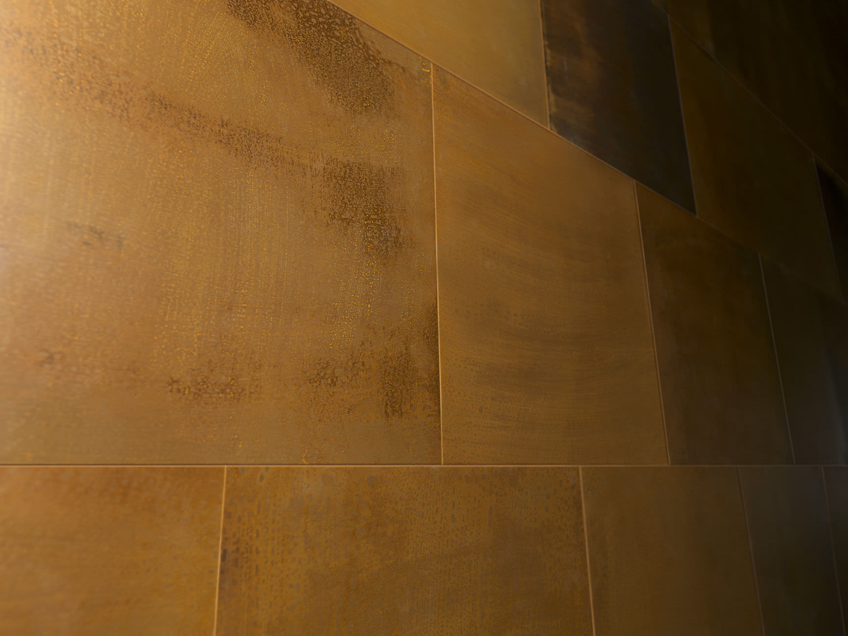 Metal wall-covering - METALLIA : CORTEN - LISTOTECH S.r.l. - matte ...