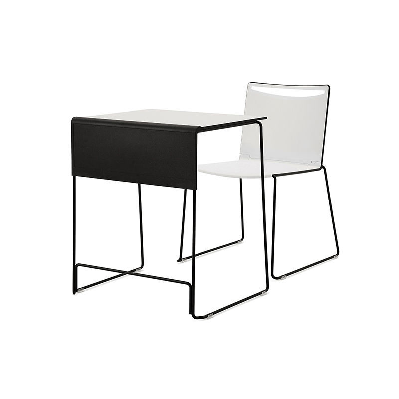 Contemporary table - SPLASH - DILEOFFICE - metal / plastic / plastic base