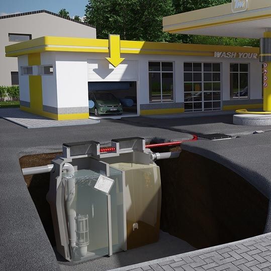 Reinforced concrete oil separator - HYDROSEP® - Eloy