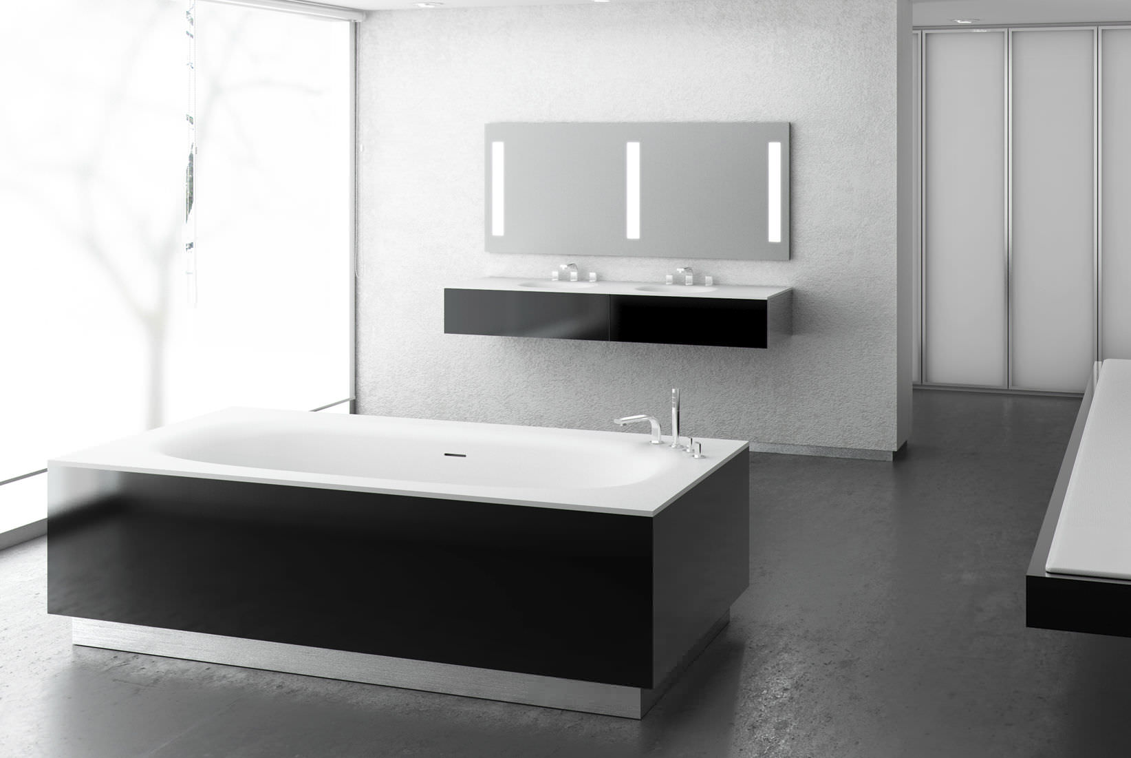 Free-standing bathtub - BETA FUSION - HIDROBOX by absara - Solid ...