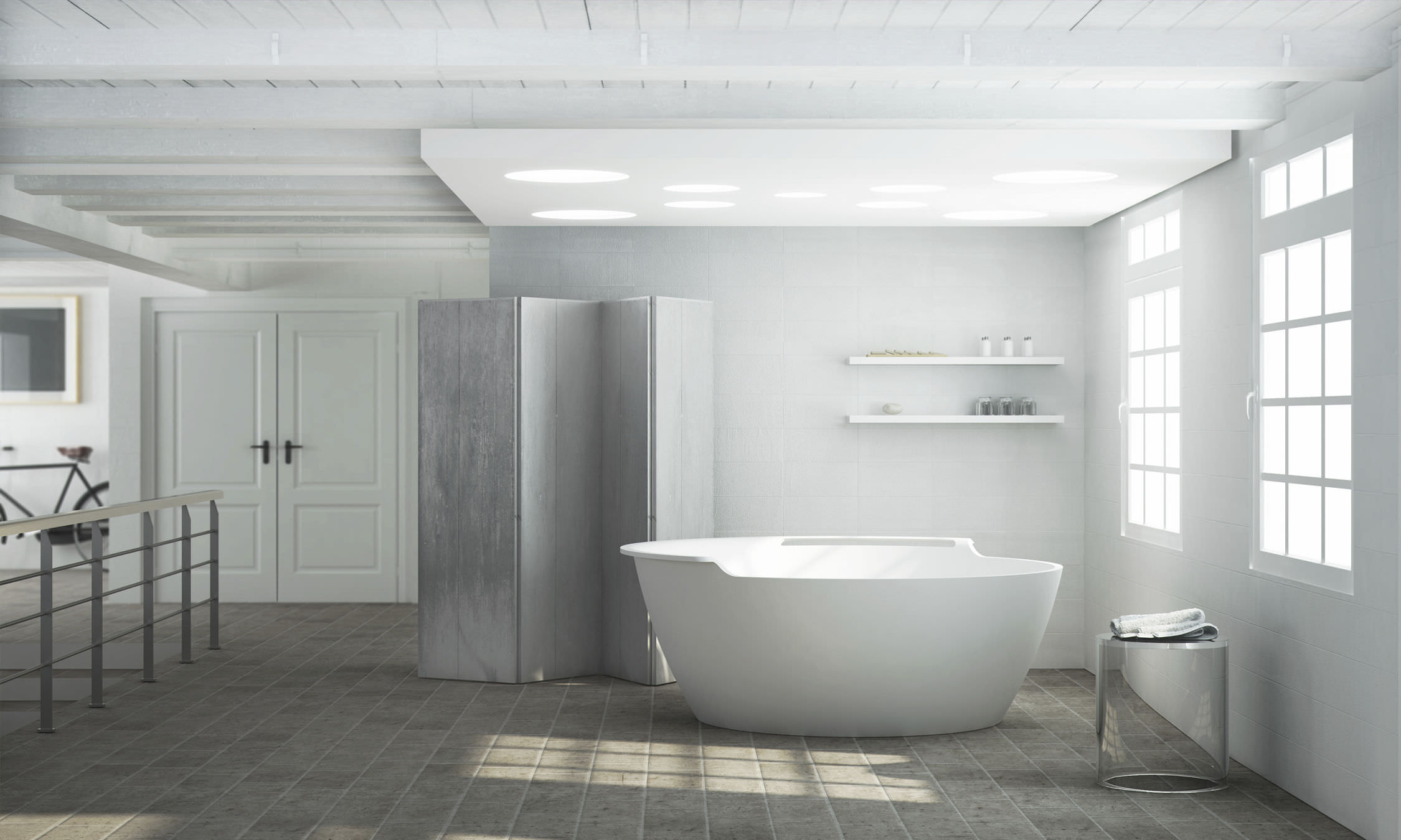 Round bathtub - BETA ESSENTIAL V5 D150 - HIDROBOX by absara - free ...