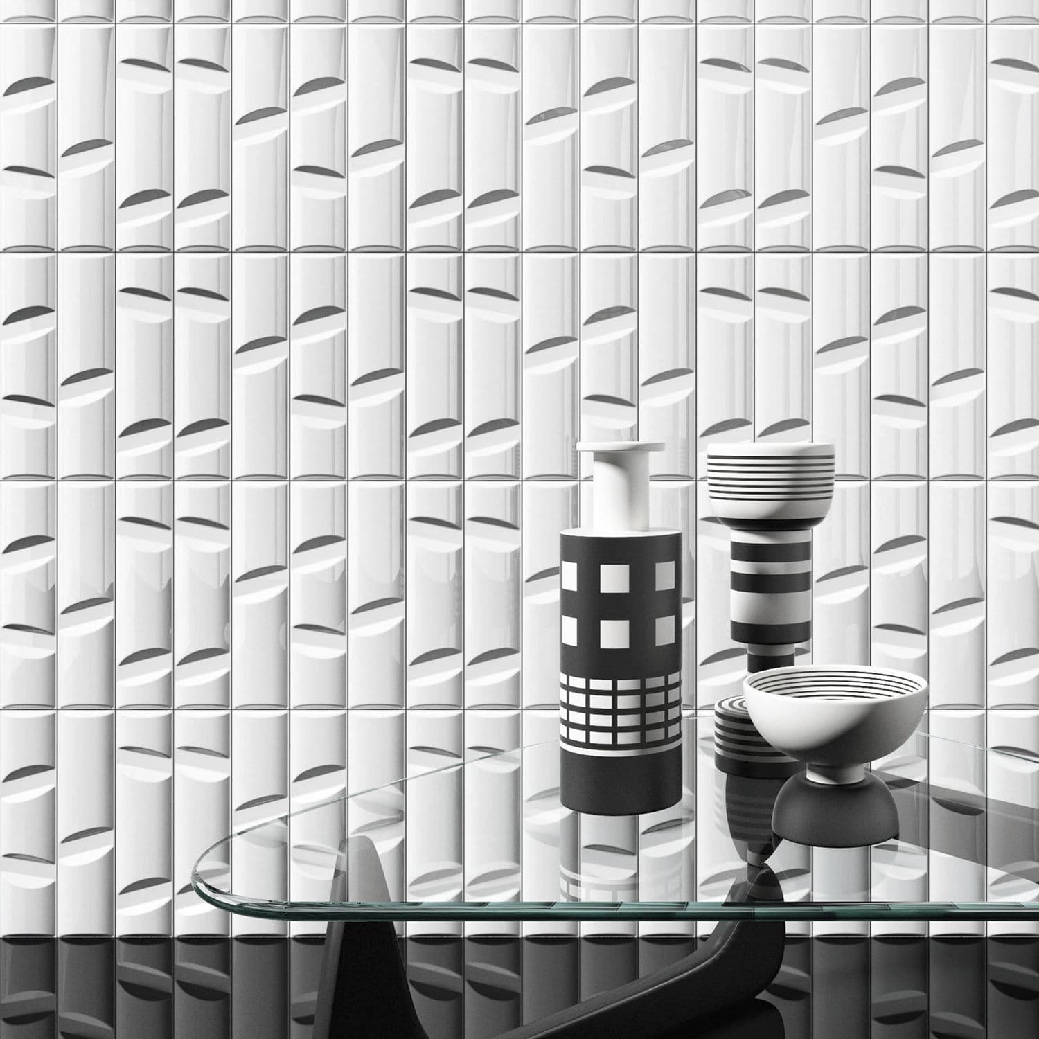 Ceramic tile - VOLUME - Ceramica Bardelli - high-gloss / 3D / indoor