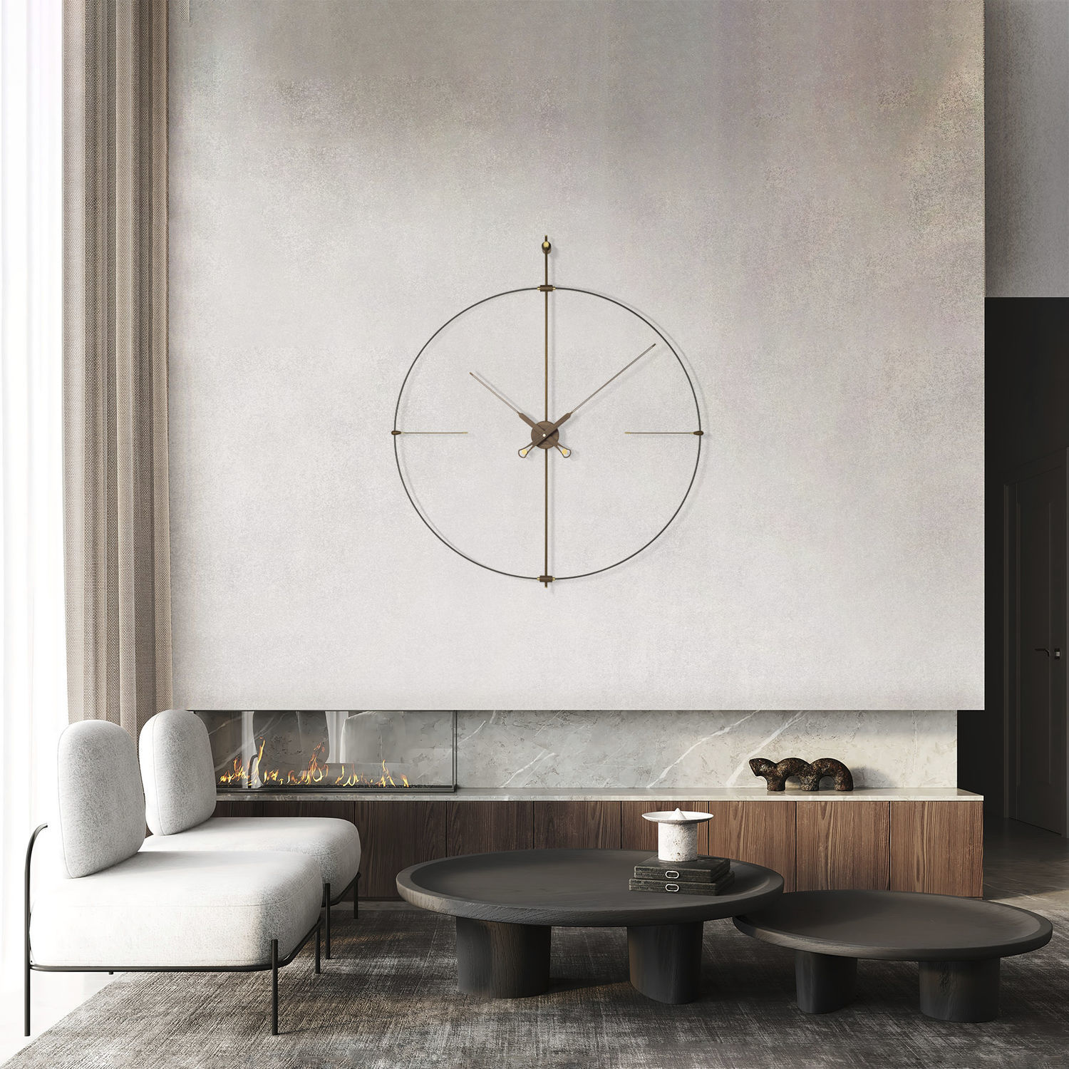 Contemporary clock - BILBAO PREMIUM - NOMON - wall-mounted / analog ...