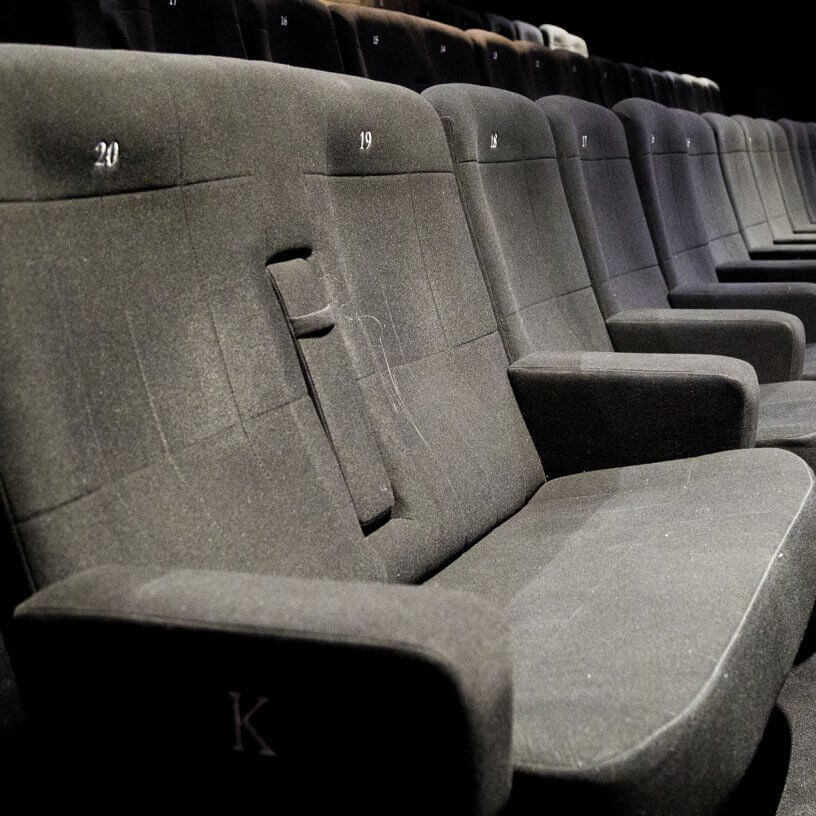 Fabric cinema seating - LOVE - kleslo - polypropylene / commercial / red