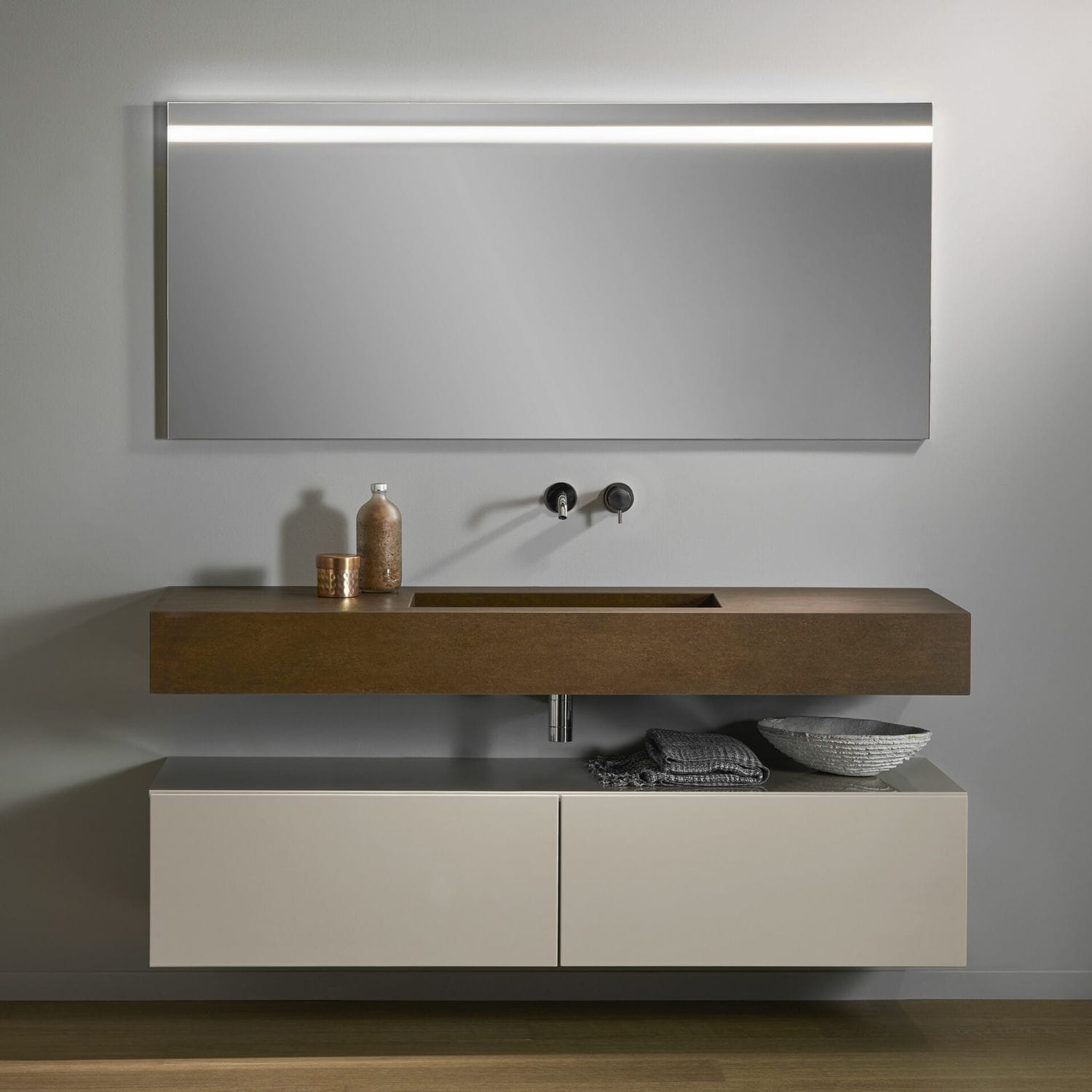 Wall-hung washbasin - B-QUAD - F.lli Stocco s.r.l. - porcelain / high ...