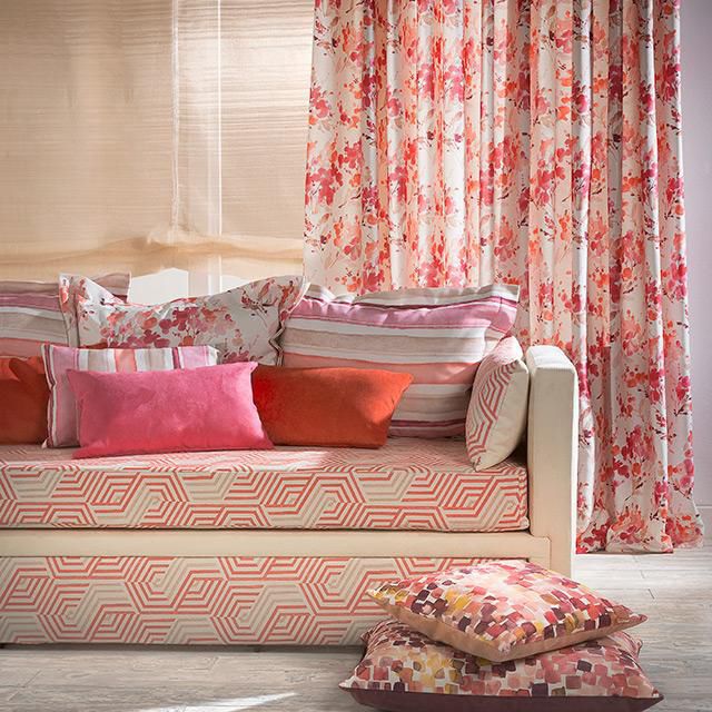 Upholstery fabric - PROVENCE : SALVIA - RIOMA - for curtain / plain ...