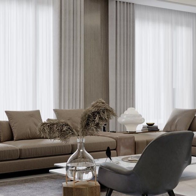 Curtain fabric - ELIN - RIOMA - plain / PES / washable