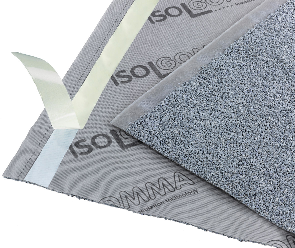 Acoustic insulation - GREI - Isolgomma - EPDM / roll / for flooring