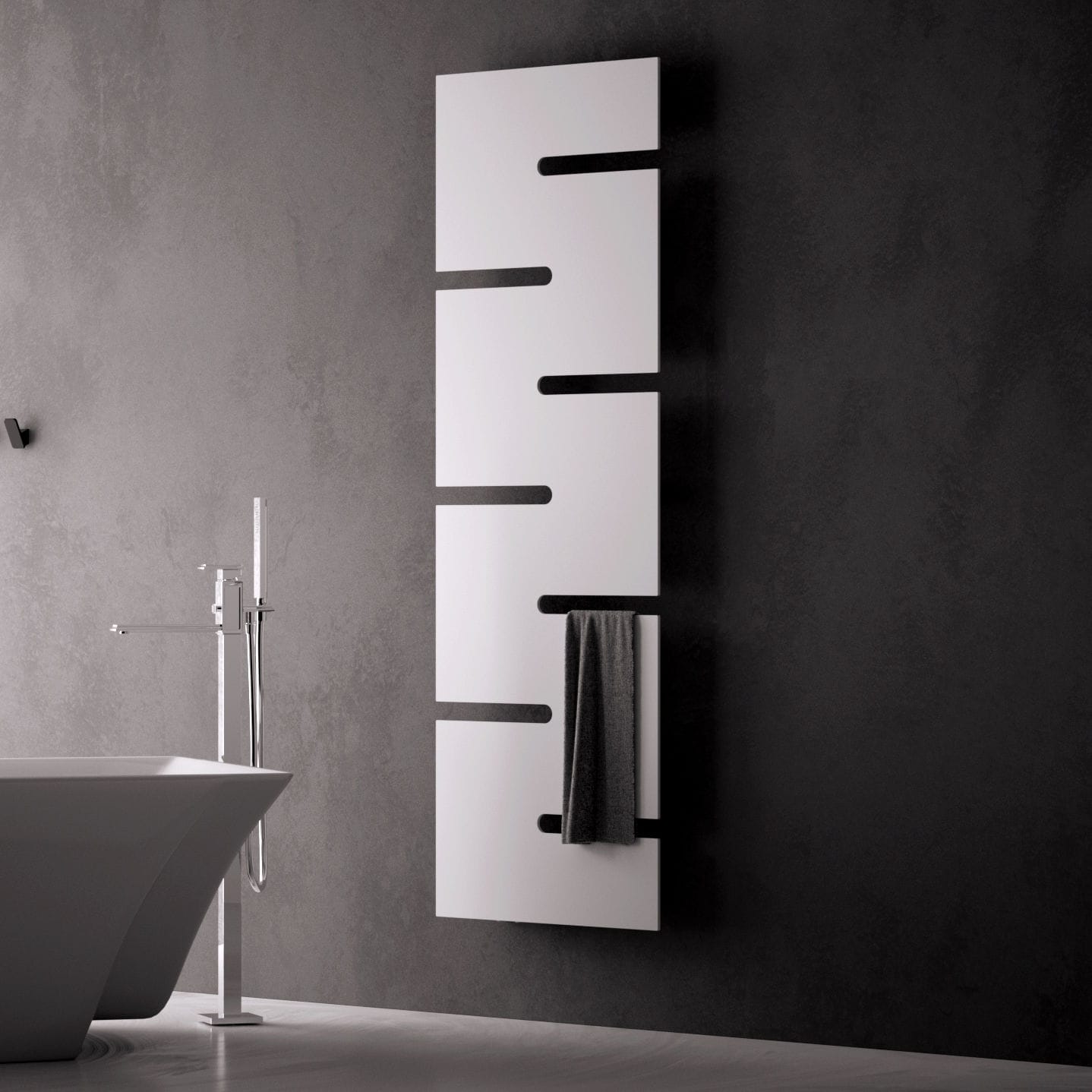 Hot water radiator - STRIP - Hotech Design - electric / 751 w...1000 w ...