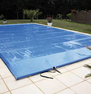 Swimming pool cover with rods - SAFETECH - PISCINES MAGILINE - security