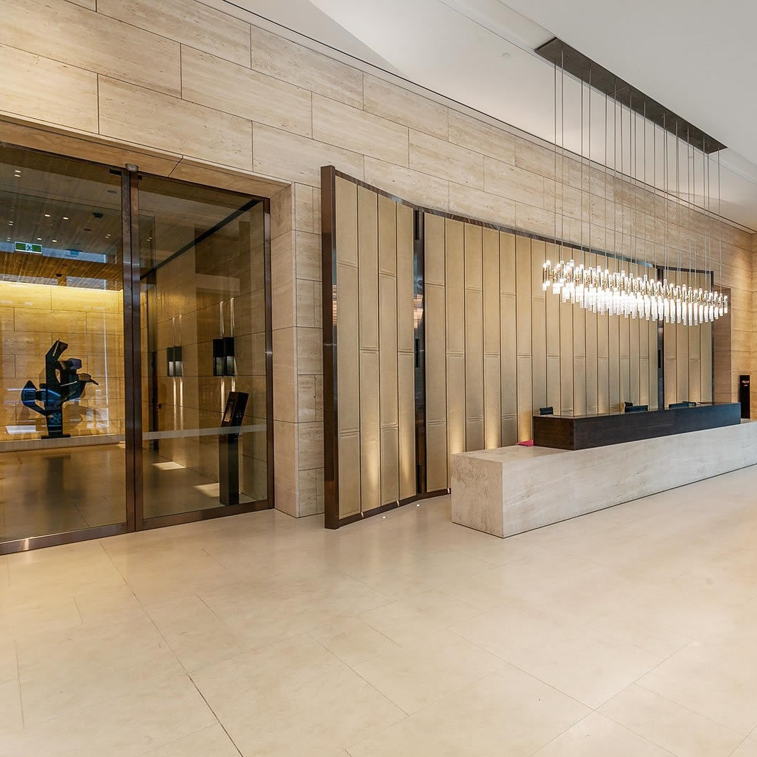 Travertine stone slab - NAVONA - CREA STONE - for floor / for interior ...