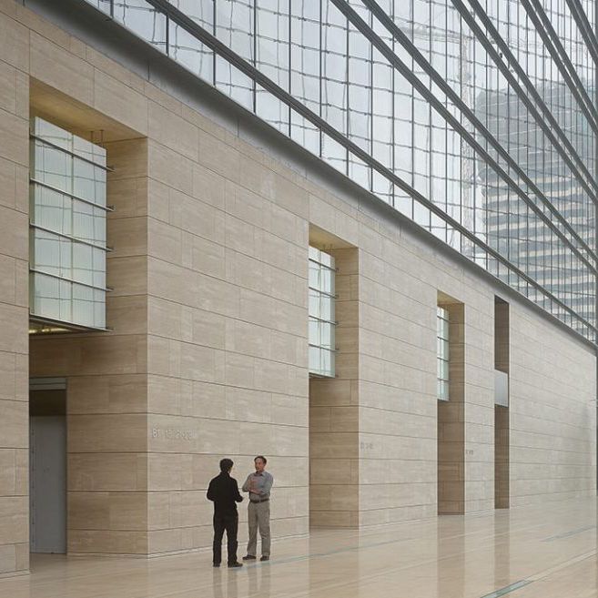 Natural stone stone slab - CREA STONE - for facade / cladding / brushed