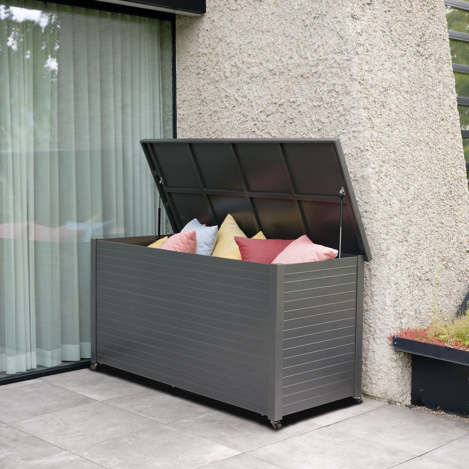 Aluminum storage box - GILBERT - STERN MOEBEL - with lid