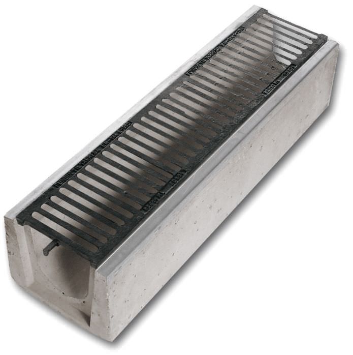 Drainage channel with grating - RCA16NL - GLS Prefabricados - concrete ...