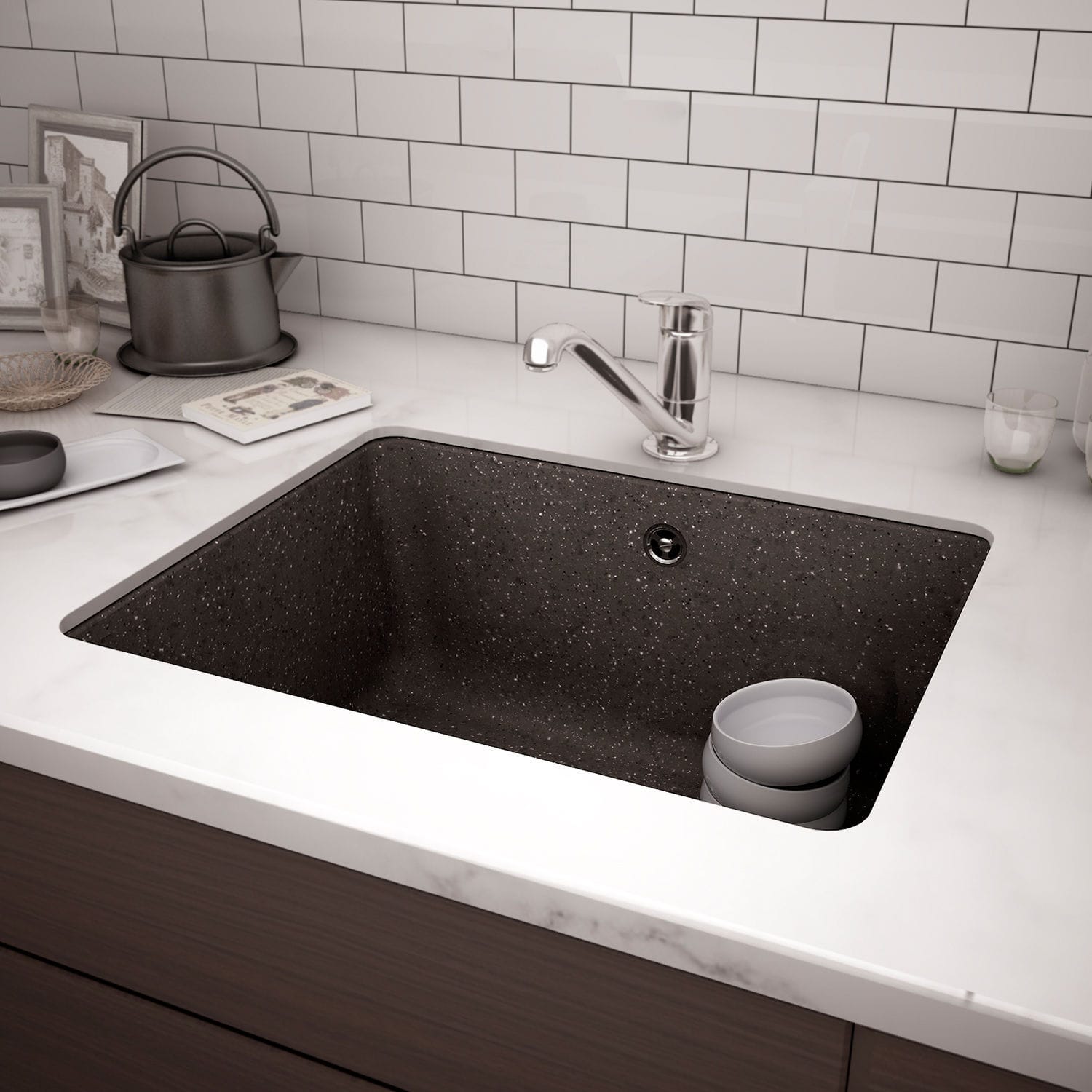 Single-bowl kitchen sink - PREMIER 500 - Mundilite - without drainboard ...