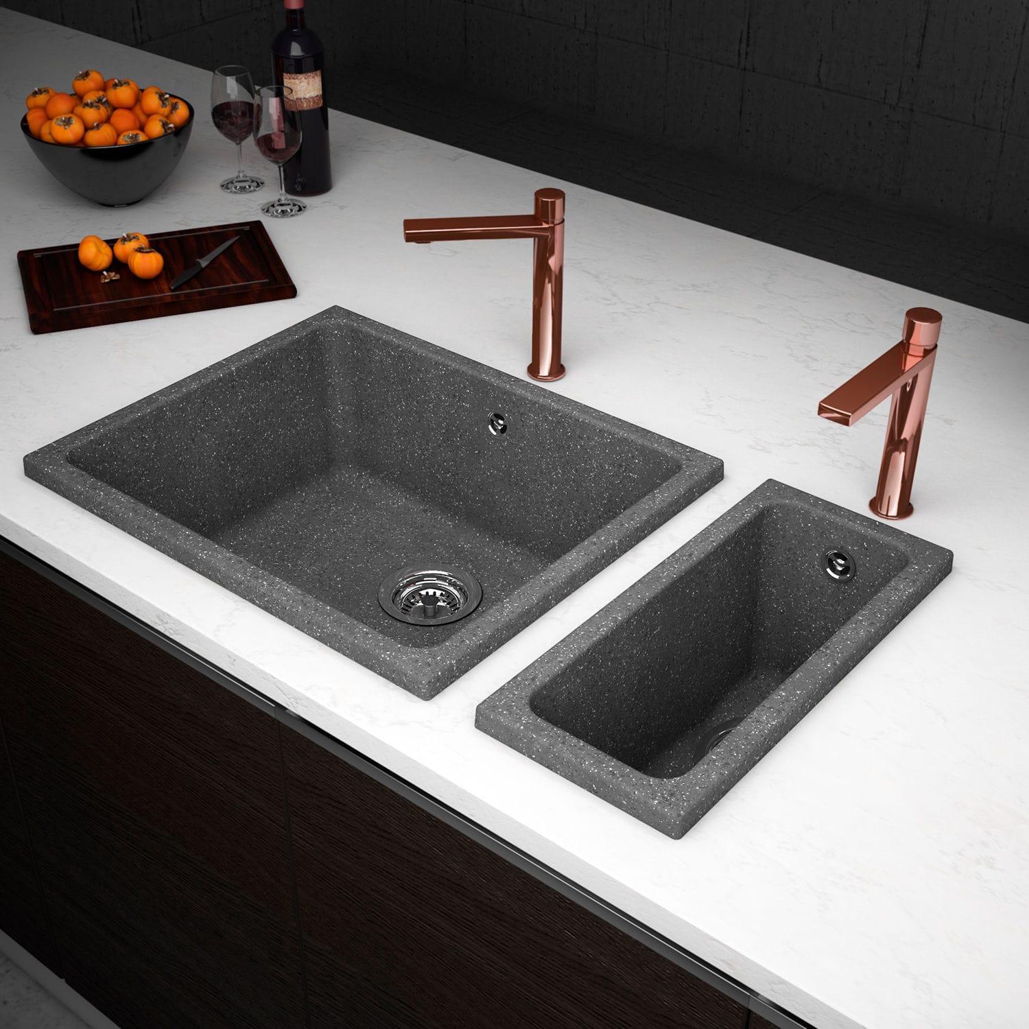 Single-bowl kitchen sink - PREMIER 200 - Mundilite - without drainboard ...