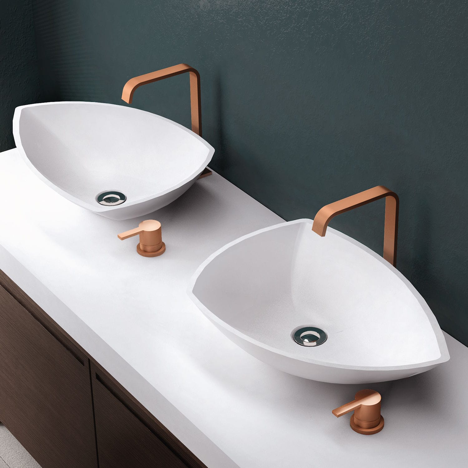 Solid Surface vanity top - ENCIMERAPLUS - Mundilite - professional ...