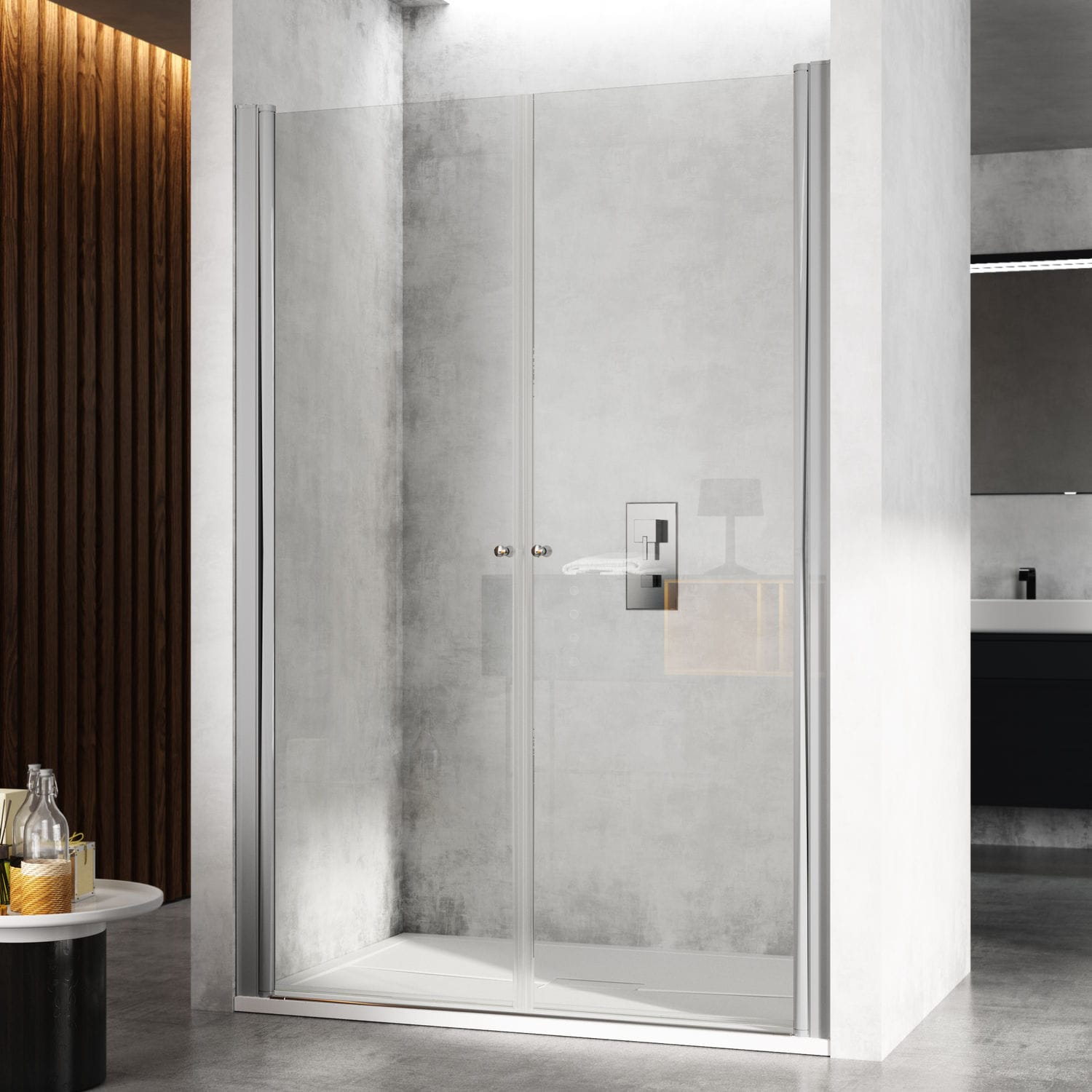 Pivoting shower screen - TANGER 2 - Mundilite - rectangular / for ...
