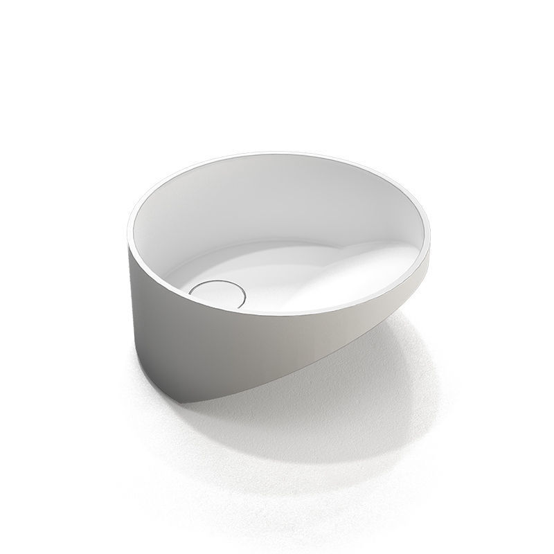 Double washbasin - ZENPLUS - Mundilite - countertop / Solid Surface ...