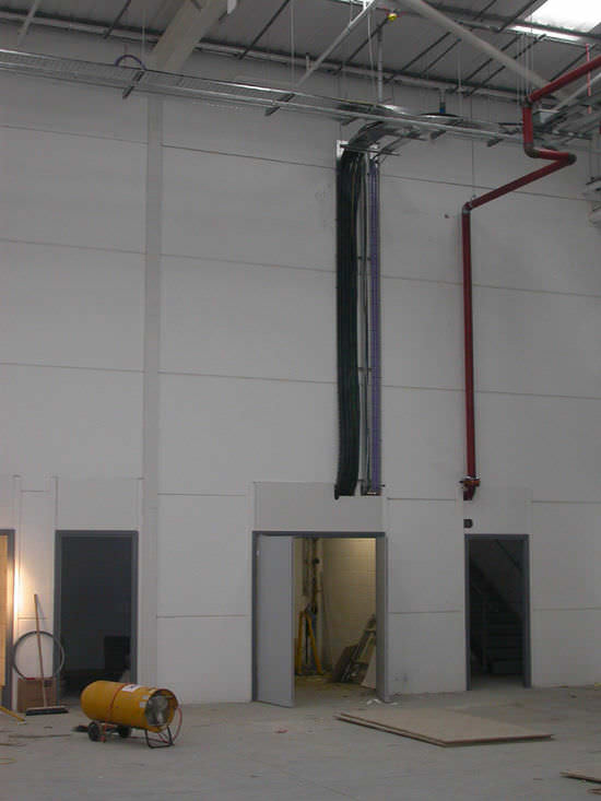 Fire With Concrete Walls