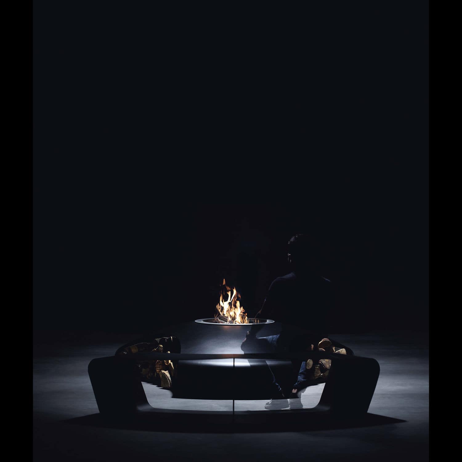 Wood-burning fire pit - VAUDEVILLE - Glammfire - bioethanol / solid ...