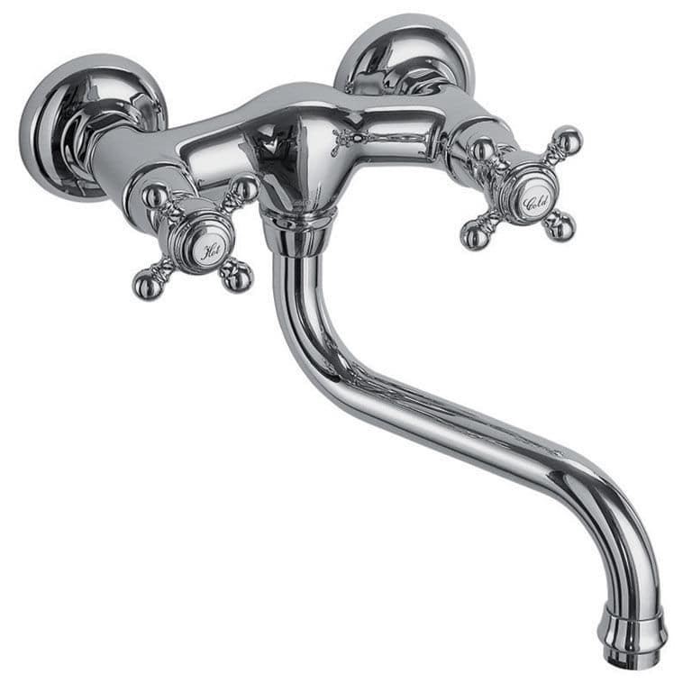 Wall-mounted mixer tap - F5086 - Fima Carlo Frattini - chromed metal ...