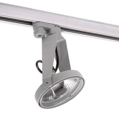 Halogen track light - LUESIA C - Dimar - round / aluminum / commercial