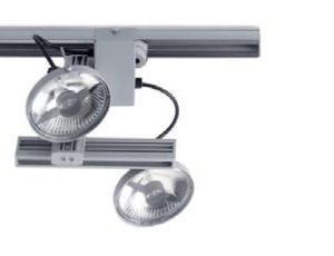 Fluorescent track light - VIÓ C - Dimar - round / metal / commercial