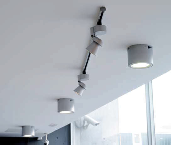 Halogen track light - AÍNSA - Dimar - round / aluminum / commercial