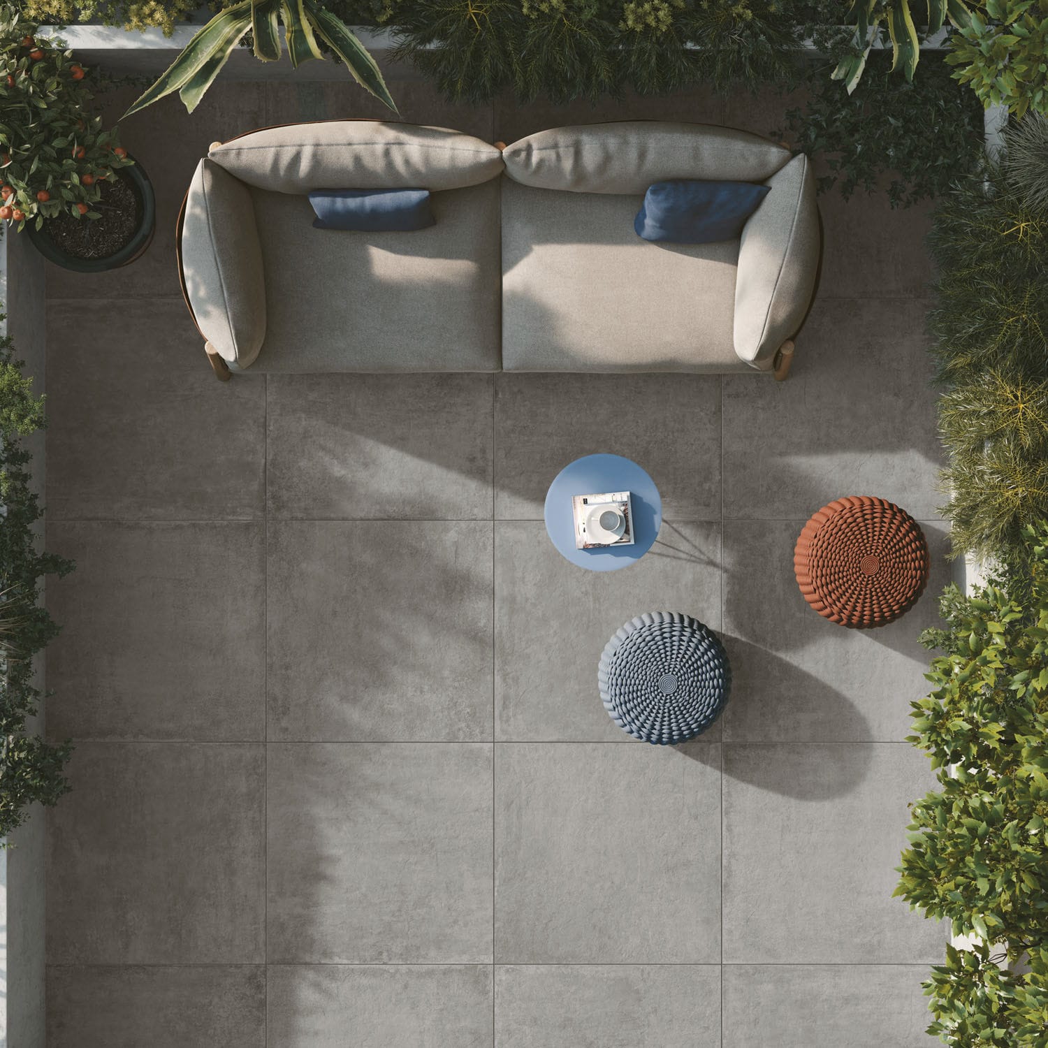 Porcelain stoneware tile - TERANGA : PERLE - Novoceram sas - matte ...