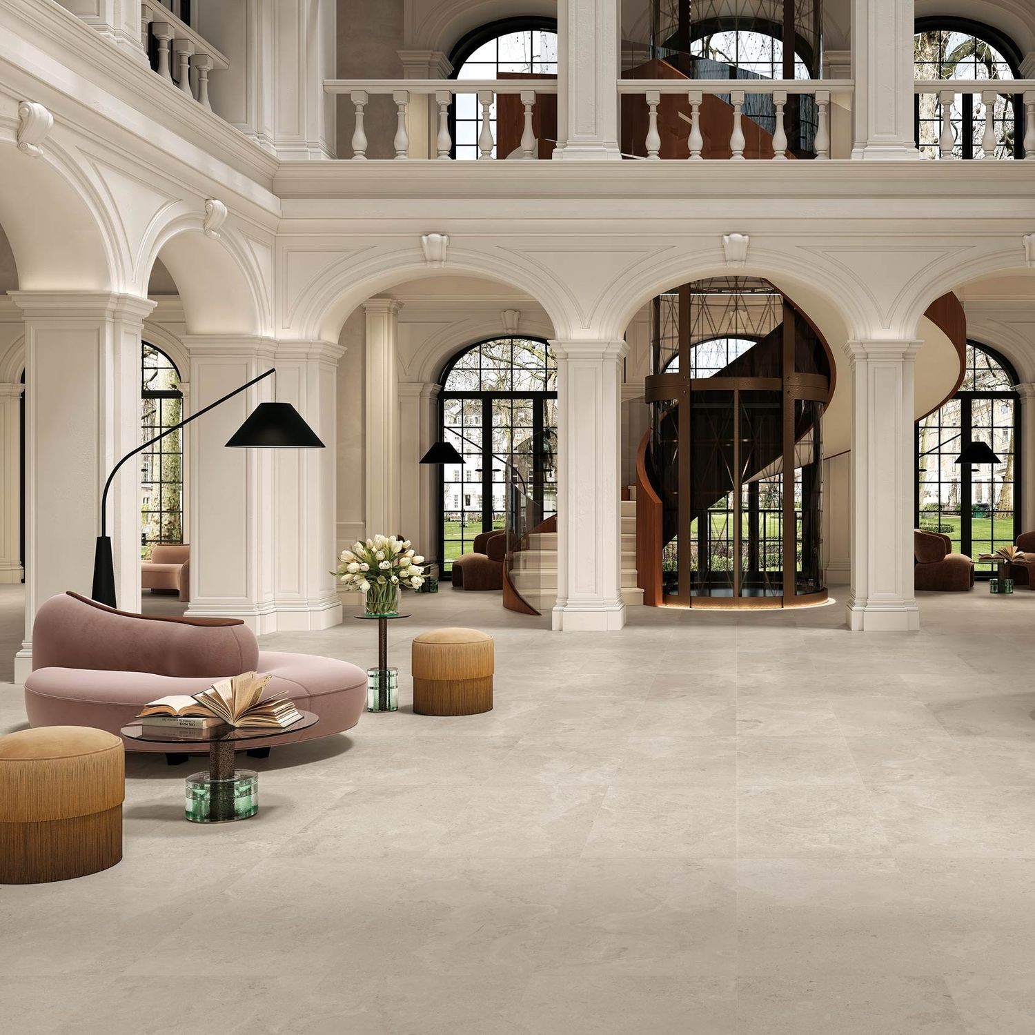 Porcelain stoneware tile - KAIRN SABLE - Novoceram sas - porcelain ...