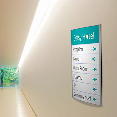 Wall-mounted signboard - Vista Nova - Vista System - aluminum ...