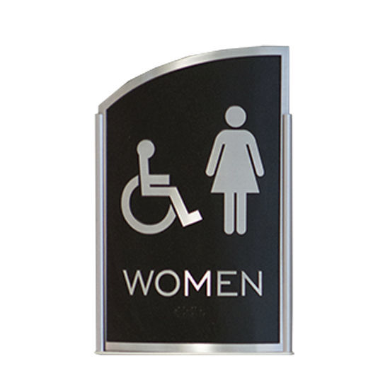 Sanitary facility signage plate - FS5 - Vista System - tourist ...