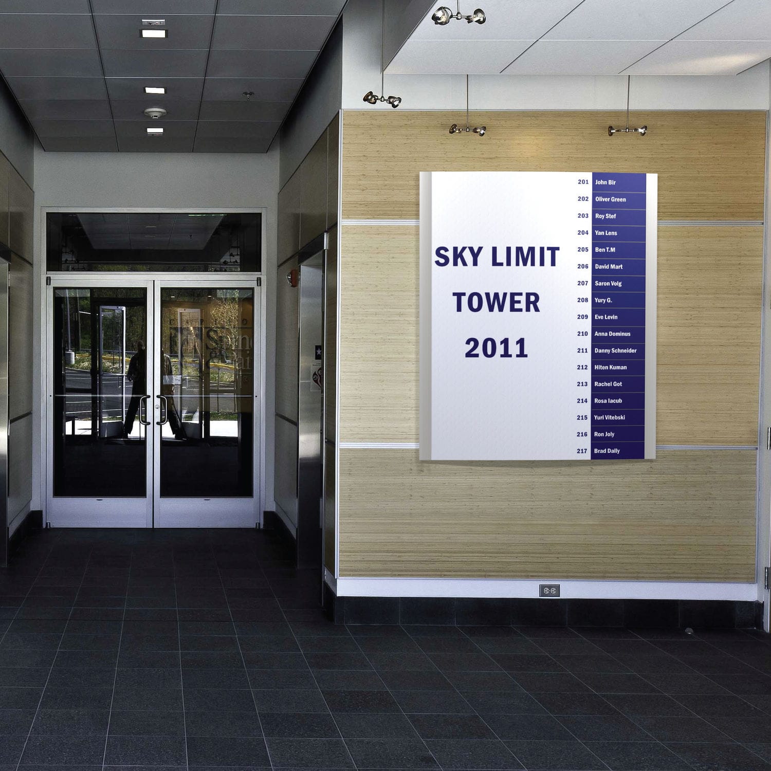 Wall-mounted signboard - Vista Expand - Vista System - aluminum ...