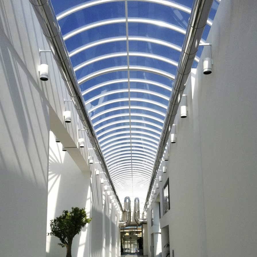 Skylight with skylight frame - RIBBED TUNNELS - CAODURO - polycarbonate